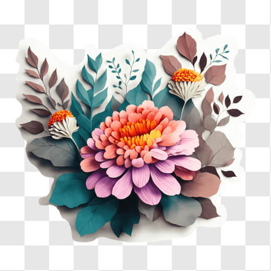 Flower Sticker PNG - Download Free & Premium Transparent Flower Sticker ...