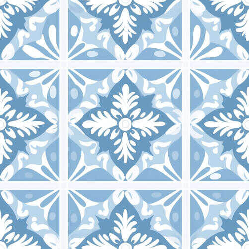 Download Seamless Pink and Blue Floral Tile Pattern Patterns Online ...