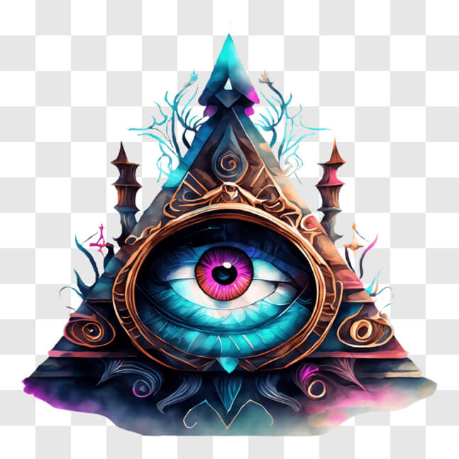Download All-Seeing Eye Pyramid - Symbol of Magic and Mystery PNGs ...