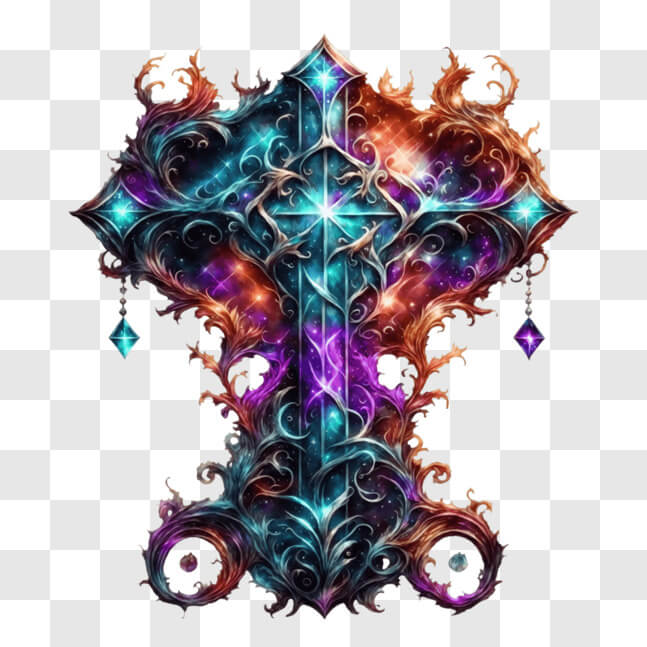 Download Sparkling Ornate Cross for Free Download PNGs Online ...