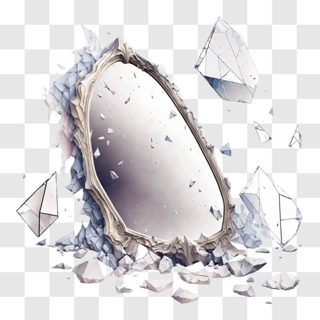 Download Fragments of a Broken Mirror PNGs Online - Creative Fabrica
