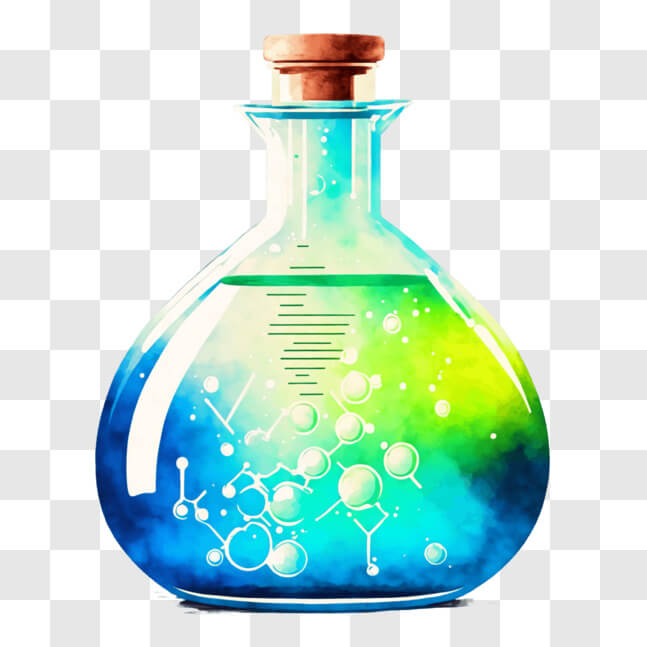Download Kleurrijke Kolf voor Scheikunde Experimenten PNGs online op ...