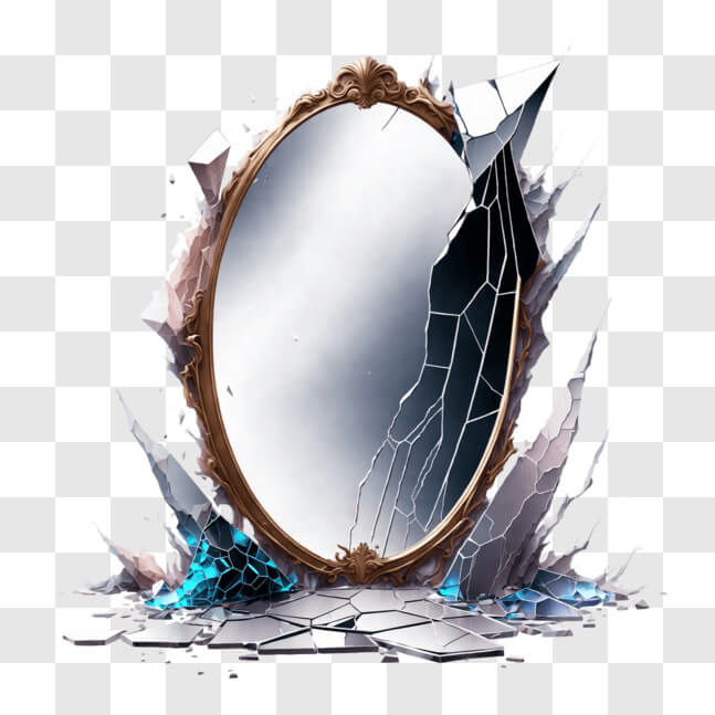 Download Broken Mirror and Shattered Glass Fragments PNGs Online ...