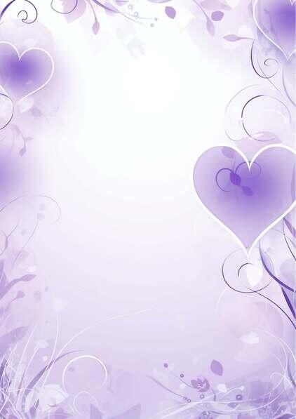 Scarica Sfondo viola floreale e a forma di cuore per occasioni speciali ...