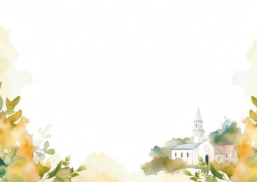 Download Watercolor Church Background for Religious Events Backgrounds ...
