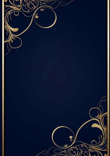 Download Dark Blue and Gold Frame Background Backgrounds Online ...