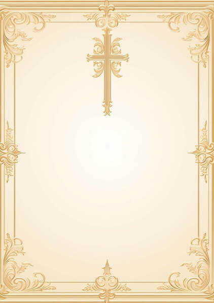 Descarga Marco religioso dorado ornamentado con cruz Fondos En Línea ...