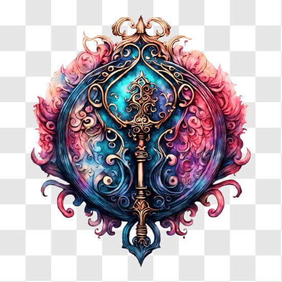 Download Fairy Tale Key with Flowers and Stars Fantasy Art Illustration ...