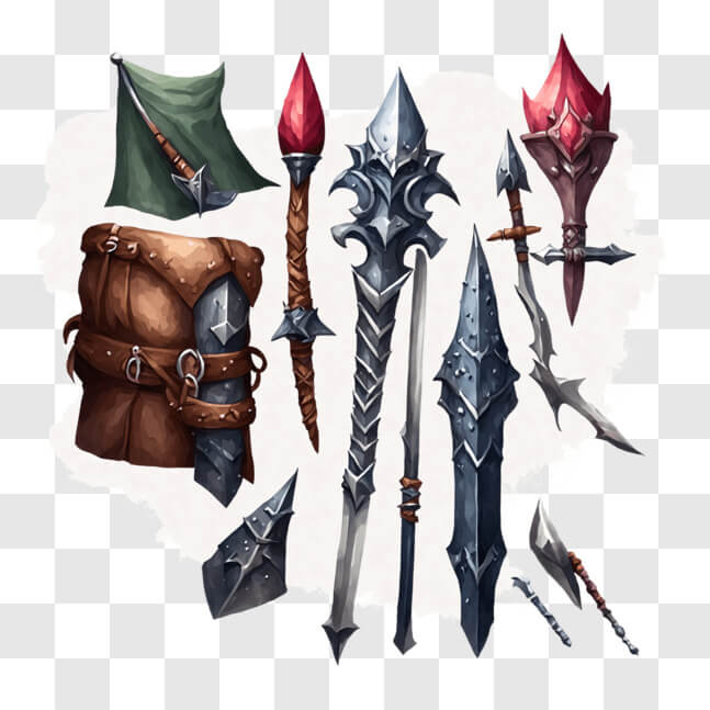Download Collection of Fantasy Weapons and Accessories for RPG Games ...