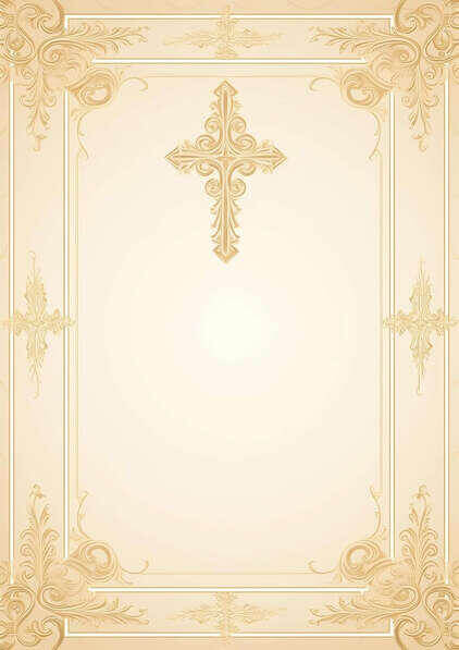 Download Ornate Gold Frame with Cross Vector Backgrounds Online ...