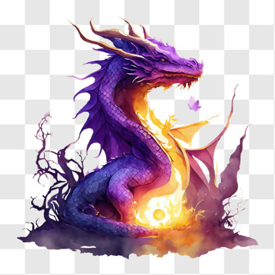 Purple Dragon PNG - Download Free & Premium Transparent Purple Dragon ...