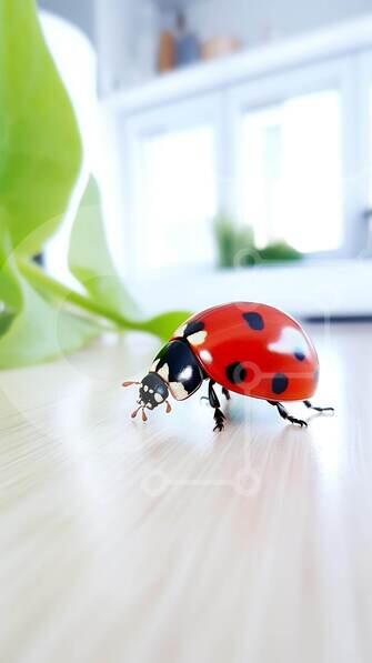 Close-up of Ladybug in Natural Environment stock photo | Creative Fabrica