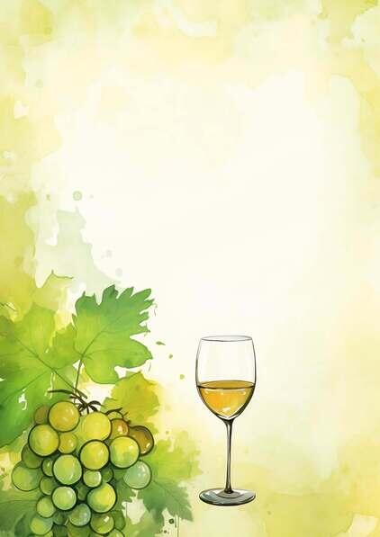 Download Watercolor Wine Glasses and Grapes Background Backgrounds ...