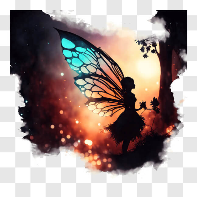 Télécharger Fée dans la forêt avec les ailes déployées PNGs En Ligne ...