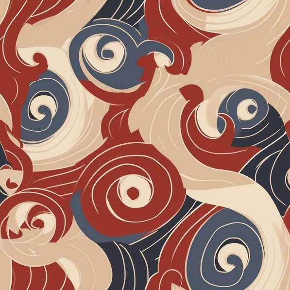 Download Seamless Red, Blue, and White Swirl Pattern Patterns Online ...