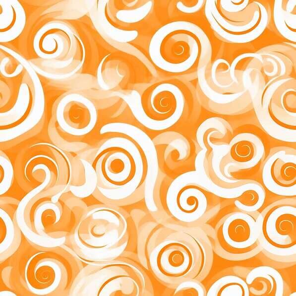 Download Orange and White Swirl Seamless Pattern Background Patterns ...