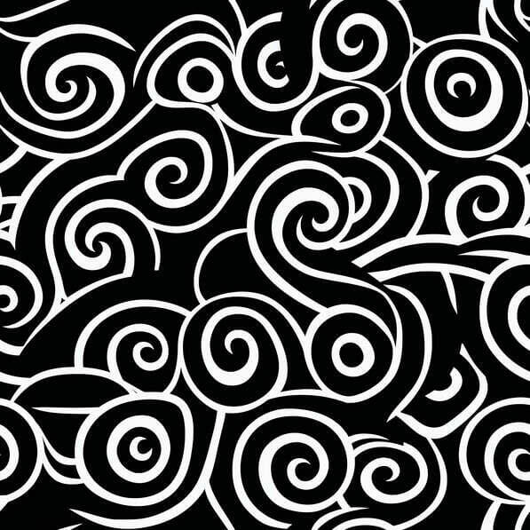 Download Black and White Abstract Swirls Seamless Pattern Patterns ...
