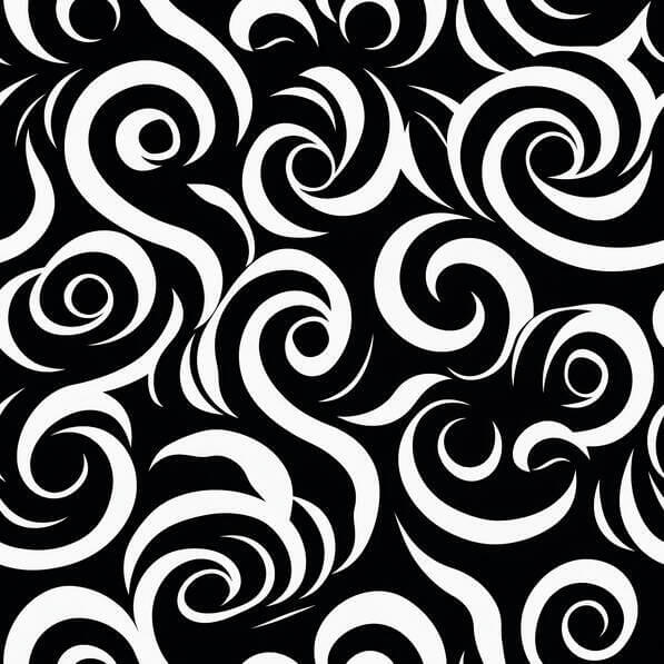 Download Black and White Swirl Pattern Seamless Design Patterns Online ...