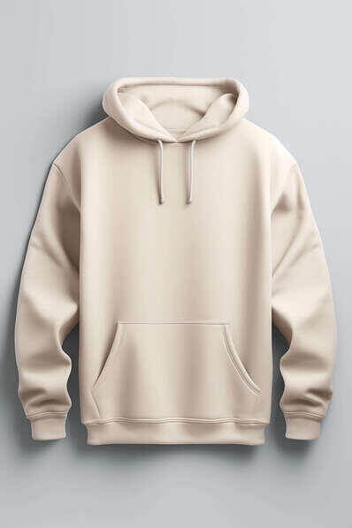 Download Beige Hoodie Mock-up on Gray Background Mockups Online ...