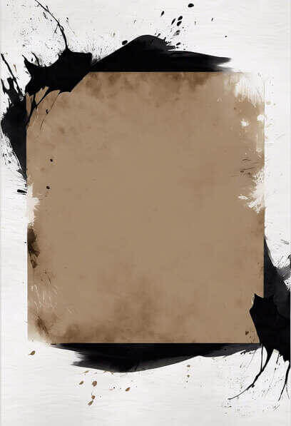 Download Rustic Brown Paper Frame with Black and White Paint Splatters ...