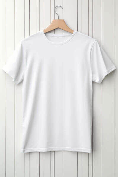 Download Empty White T-Shirt Hanging on a Wooden Wall Mockups Online ...