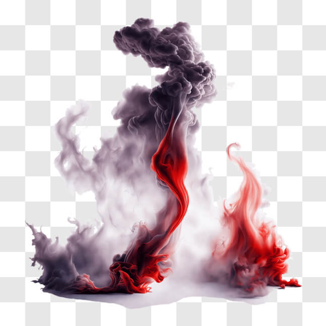 Download Red and Grey Smoke Clouds on Black Background PNGs Online ...