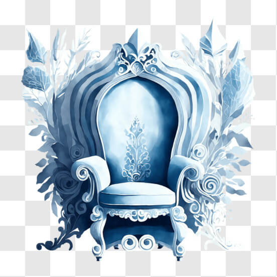 Icy Blue Royal Chair PNG - Download Free & Premium Transparent Icy Blue ...