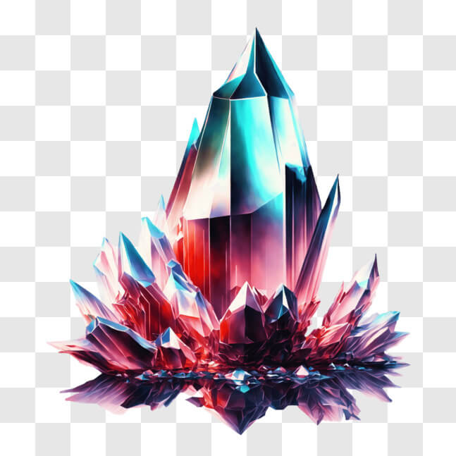 Download Colorful Floating Crystal Ornament on Water PNGs Online ...