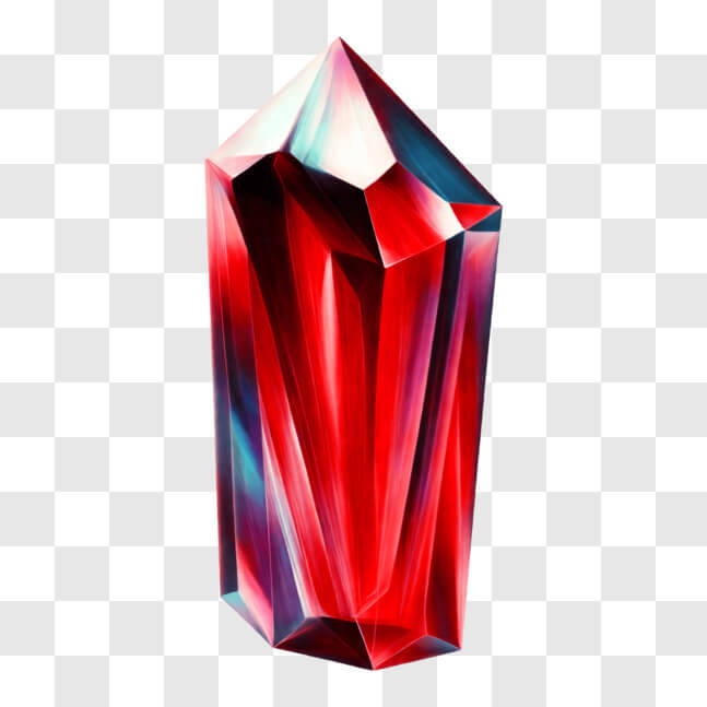 Download Red Gemstone Shaped like Emerald or Ruby PNGs Online ...