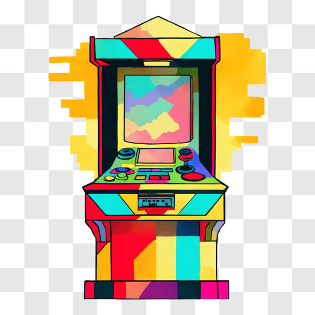 Download Colorful Arcade Machine for Children's Entertainment PNGs ...