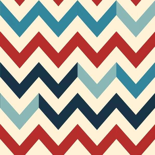 Download Red, White, and Blue Zigzag Octagon Pattern for 4th of July ...