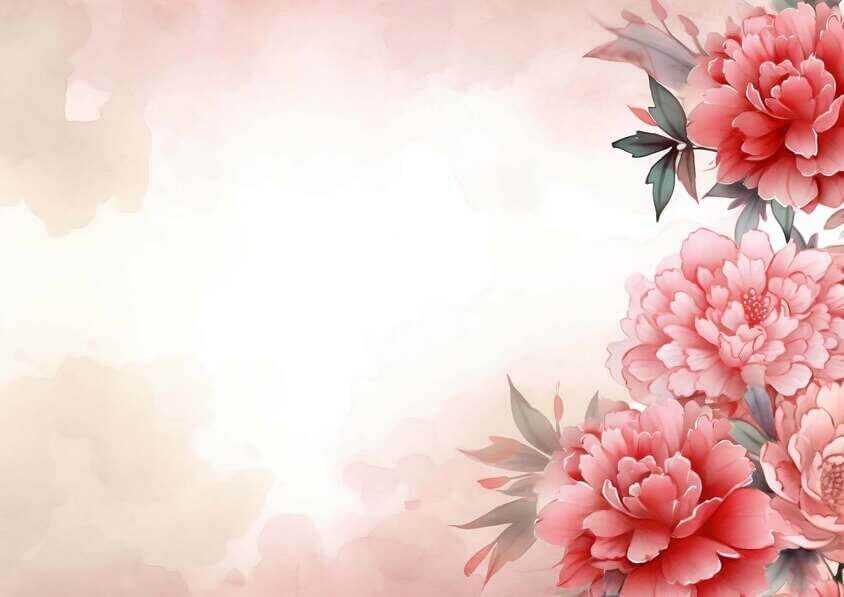 Download Watercolor Pink Peony Flower Background Backgrounds Online ...