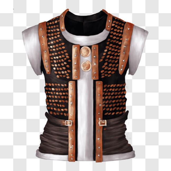Download Medieval Fantasy Vest with Buttons and Rivets PNGs Online ...