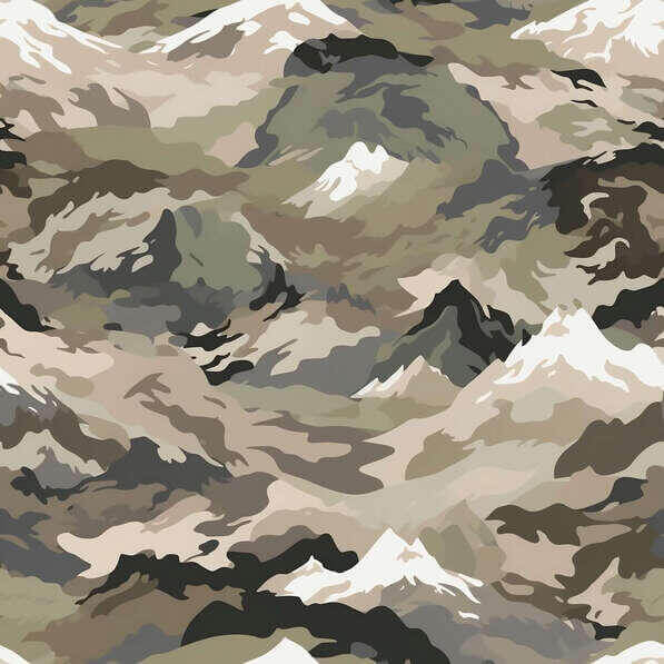 Download Camouflage Pattern with Snowy Mountain Peaks Patterns Online ...