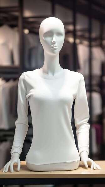 Download Mannequin Posing in Front of Clothes Racks Mockups Online ...