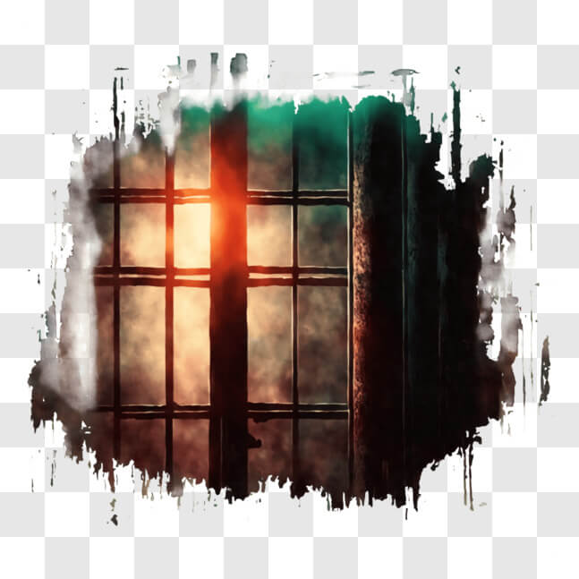 Download Grunge background with open window and bright light PNGs ...