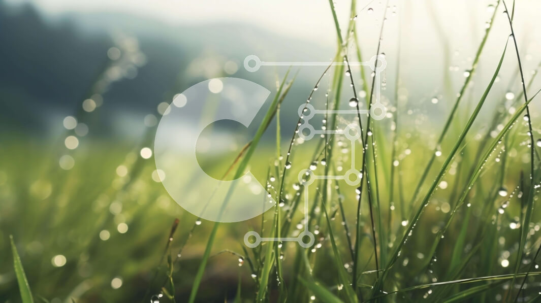 Download Dewy Grassy Field with Dewdrops Stockphotos Online - Creative ...