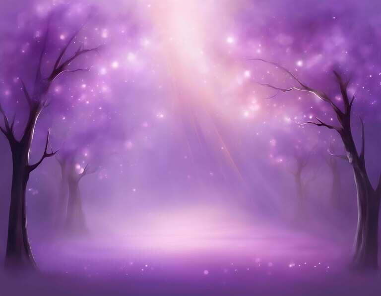 Download Enchanted Purple Forest with Glowing Lights Backgrounds Online ...