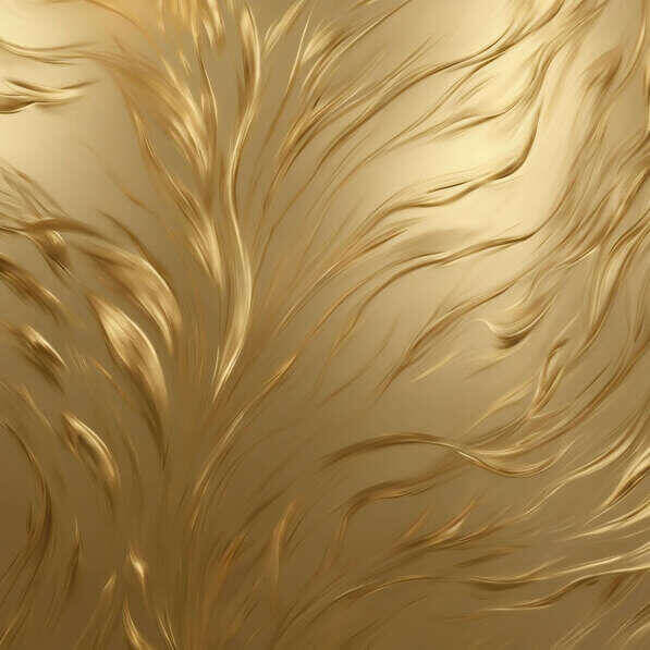 Download Gold-Colored Abstract Background with Swirls and Feathers ...