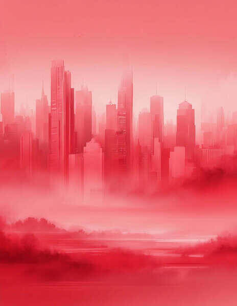 Download Red Cityscape with Clouds and Buildings Backgrounds Online ...