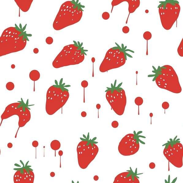 Download Red Strawberry Seamless Pattern Backgrounds Online - Creative ...