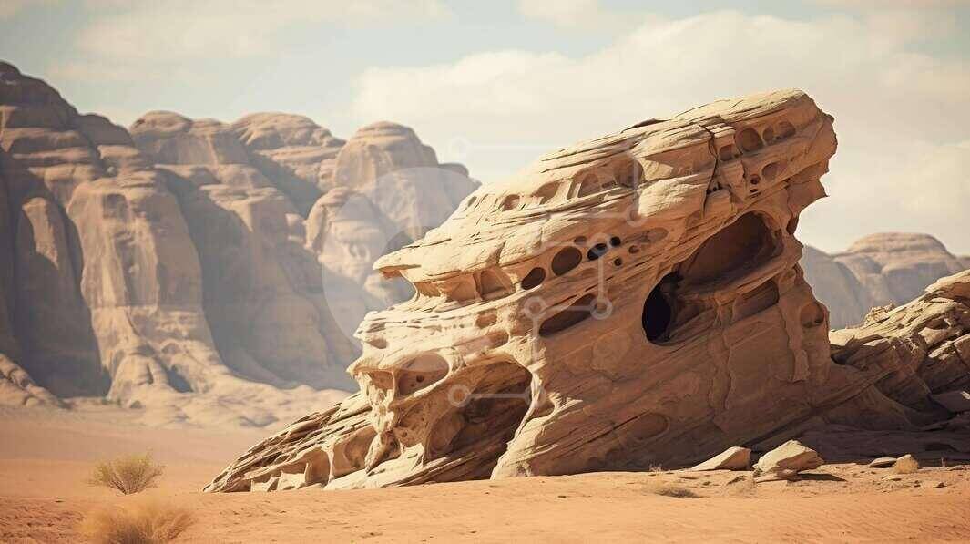 Discover the ancient rock formations of Wadi Rum National Park stock ...