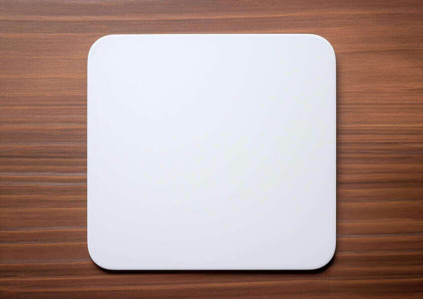 Download White Mouse Pad on Oak Wooden Table Mockups Online - Creative ...