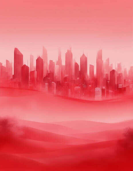 Download Red Cityscape with Buildings and Skyscrapers Backgrounds ...