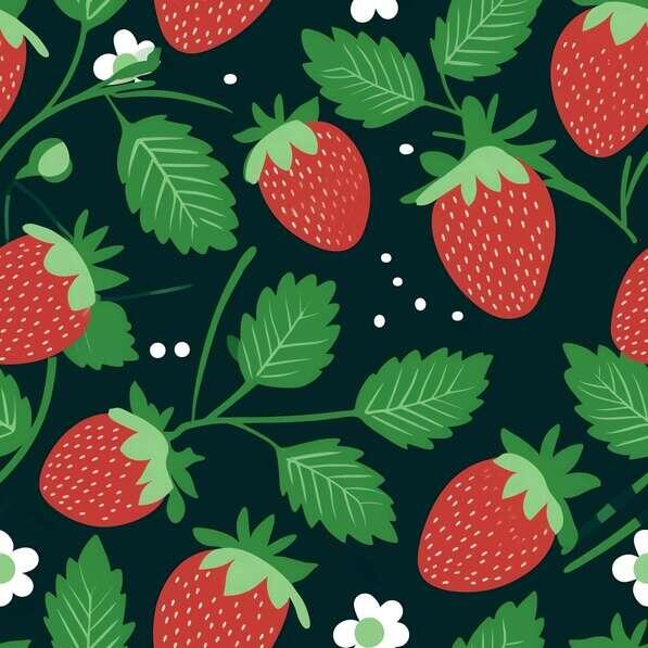 Download Seamless Strawberry Pattern Background Backgrounds Online ...