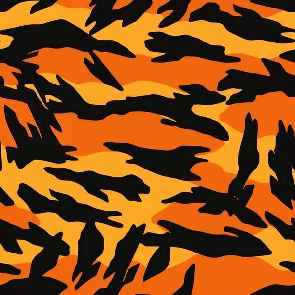 Download Orange and Black Tiger Camouflage Pattern Wallpaper Patterns ...