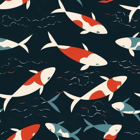 Download Colorful Fish Swimming Seamless Pattern Patterns Online ...