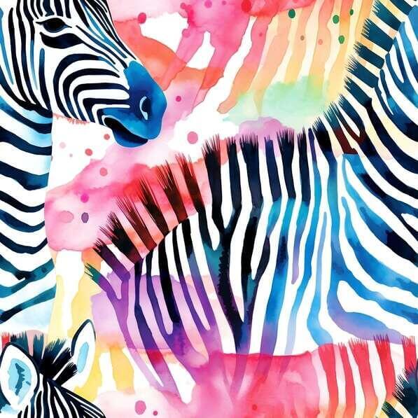 Download Three Zebras on Colorful Background Patterns Online - Creative ...