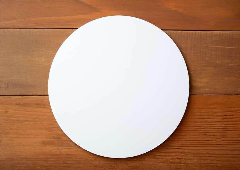 Download White Oval Shaped Paper on Old Wooden Background Mockups ...