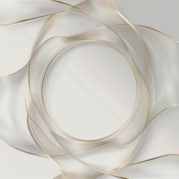 Download Abstract Gold and Silver Ribbon Circular Frame Background ...